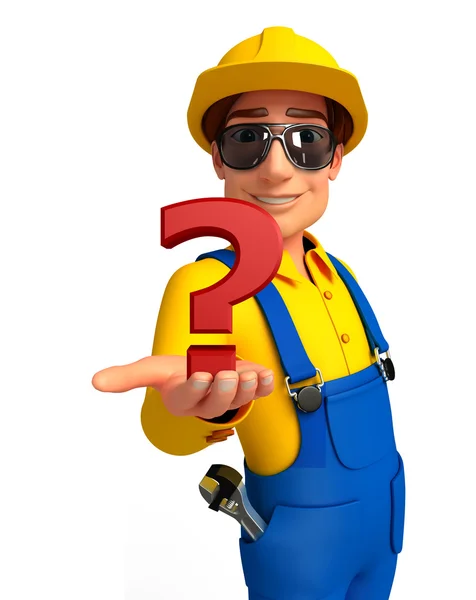 Young man thinking question mark business stock vector royalty f Stock ...