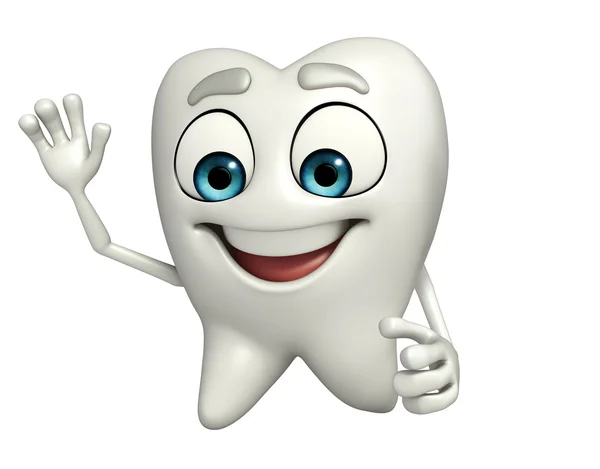 Teeth character is presenting Stock Photo by ©pixdesign123 52405823
