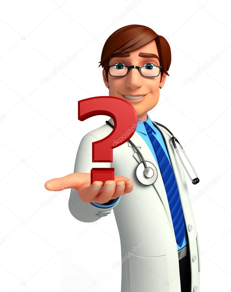 Young Doctor with question mark Stock Illustration by ©pixdesign123 ...