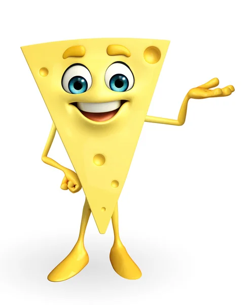 Cheese Character with holding pose — Stock Photo © pixdesign123 #55650137