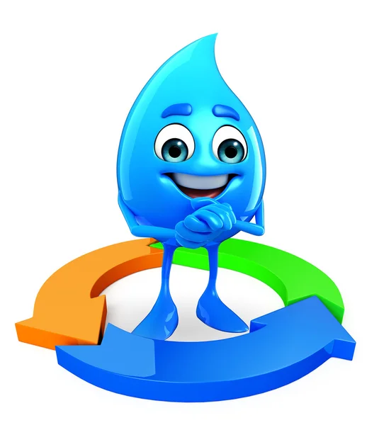 Water drop character is happy stock illustration illustration of Stock ...