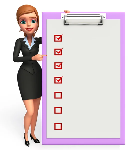 Woman with checklist Stock Photos, Royalty Free Woman with checklist ...