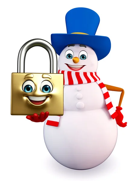 Snowman with lock Pictures, Snowman with lock Stock Photos & Images ...