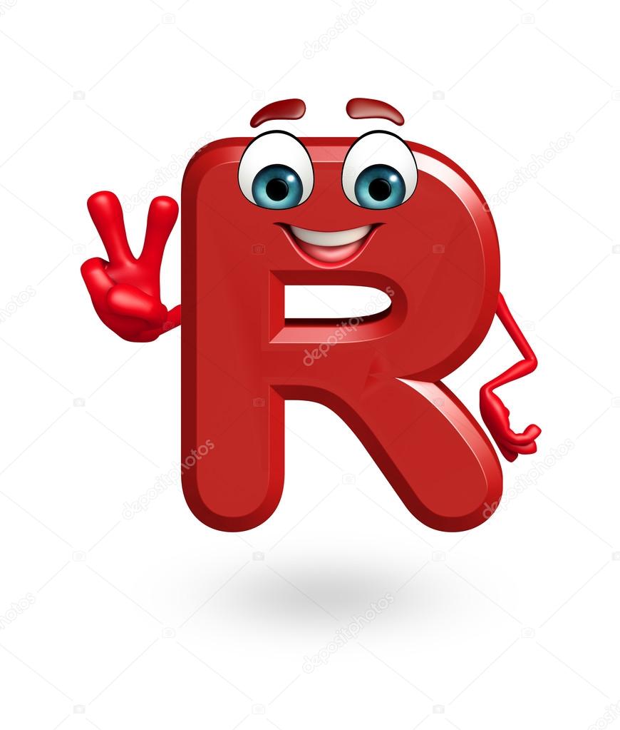 Cartoon Character of alphabet R Stock Illustration by ©pixdesign123 ...
