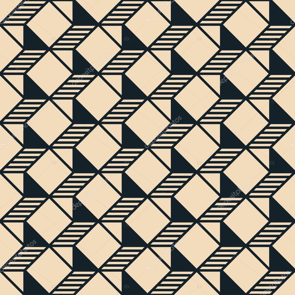 Diagonal outline pattern of geometric shapes Stock Vector by ...