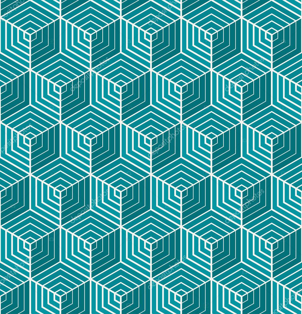 Optical illusion cube pattern. — Stock Vector © supermimicry #83800614