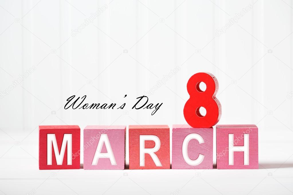 Womans Day - March 8 message — Stock Photo © Melpomene #100024944