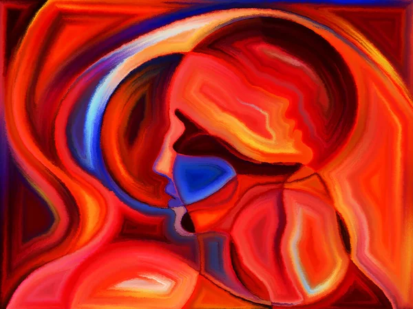 Abstract Kiss Painting