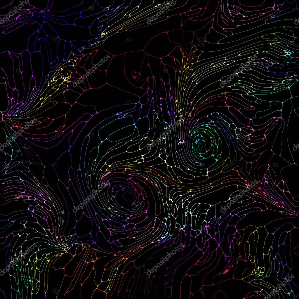 Patrón de diseño de líneas de colores en movimiento para impresiones ...