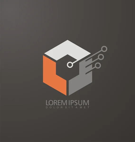 Industrial vector logo design concept — Stock Vector © lukeruk #78427258