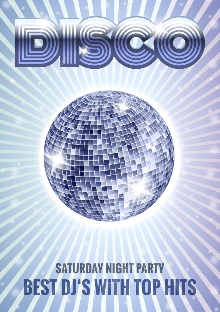 Mirror disco ball poster Stock Vector Image by ©hollygraphic #78401498