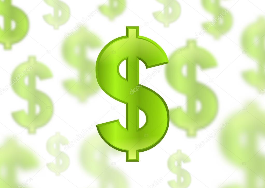 Dollar sign, green color Stock Vector by ©hollygraphic 99330554