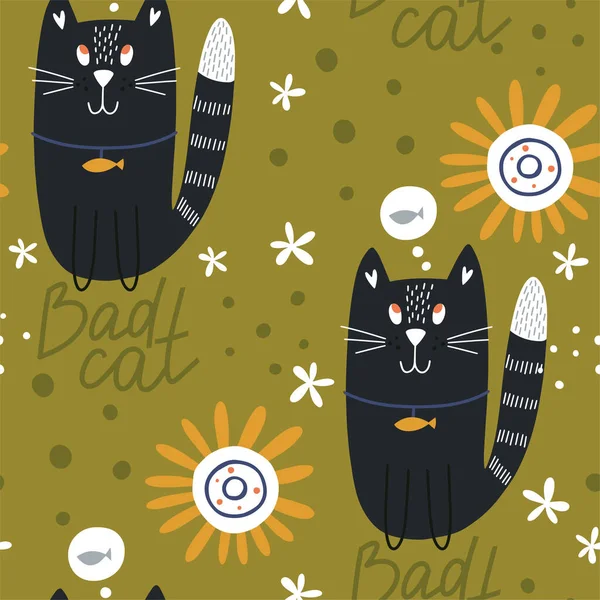 Bad cat Vector Art Stock Images | Depositphotos