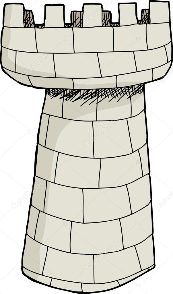 Isolated Stone Tower Stock Vector Image by ©theblackrhino #55798219