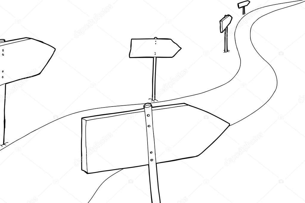 Winding Path Drawing