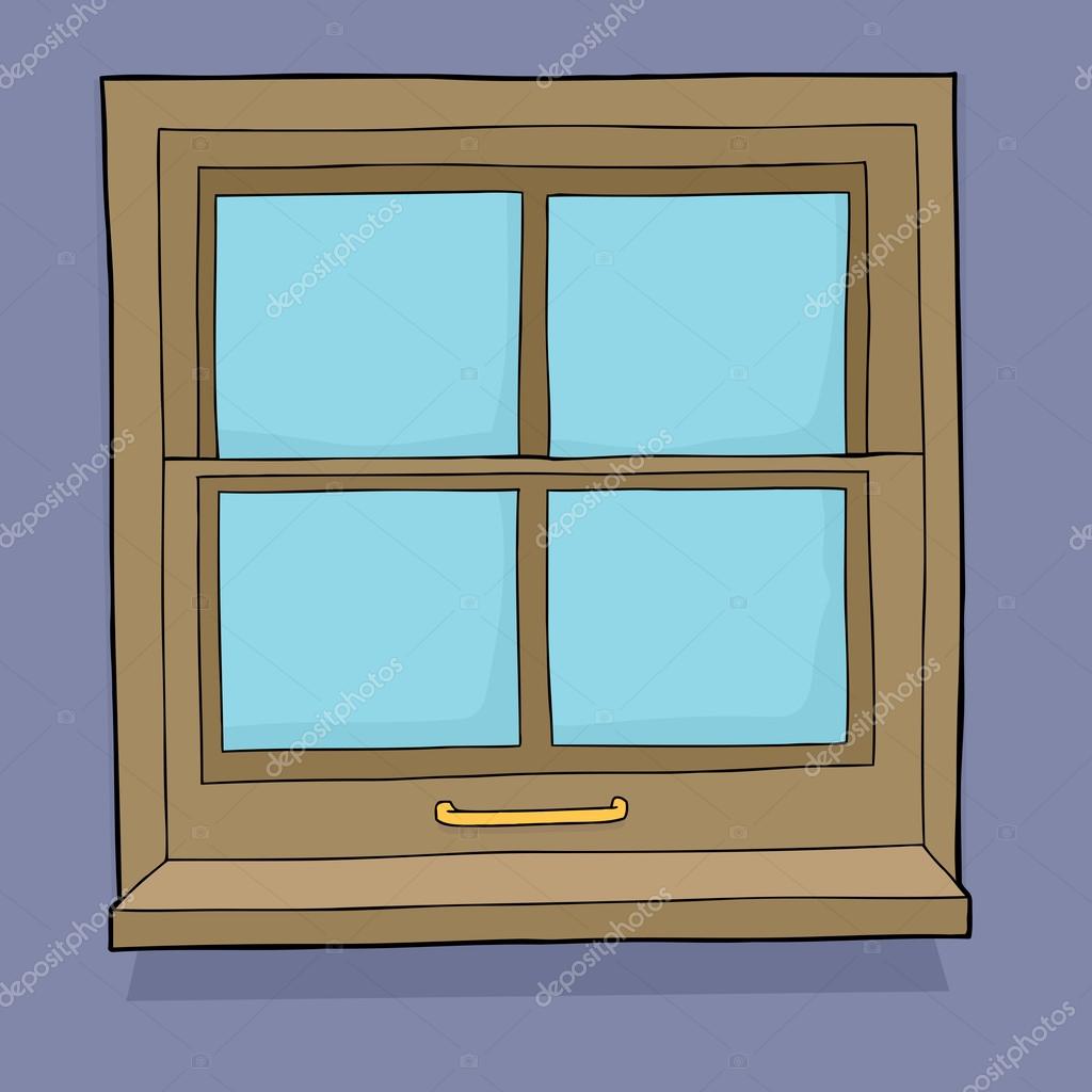 ventana de dibujos animados — Vector de stock © theblackrhino #61800313