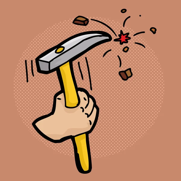 Hammer Smashing Clip Art