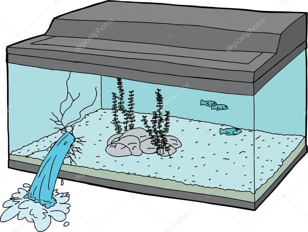 Empty Fish Tank Cartoon