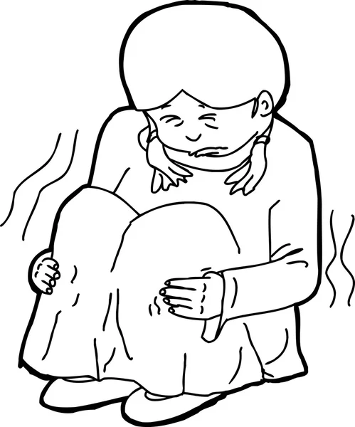 Children Drawings Abuse Sketch Coloring Page