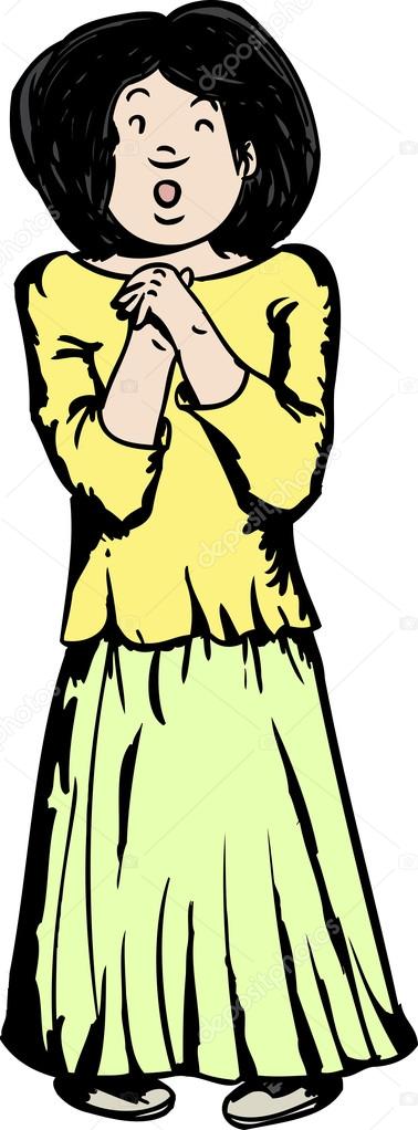 Startled Asian Woman Stock Vector Image by ©theblackrhino #78750640