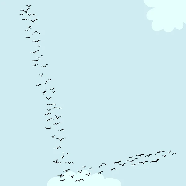 Flock in formation Vector Art Stock Images | Depositphotos