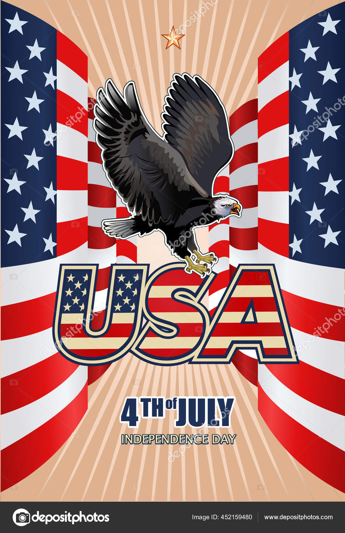 Símbolos Los Estados Unidos Vector de stock #452159480 de ©eugeneharnam