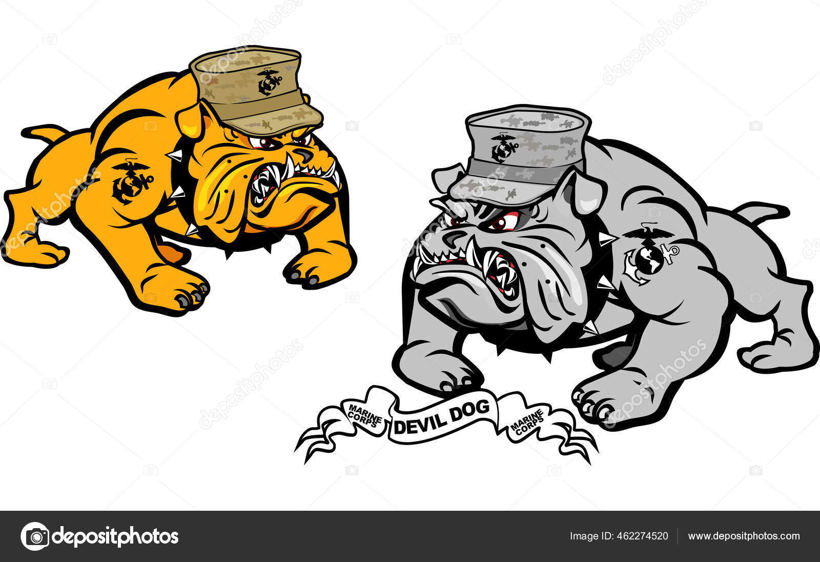 Usmc Devil Dog Drawing