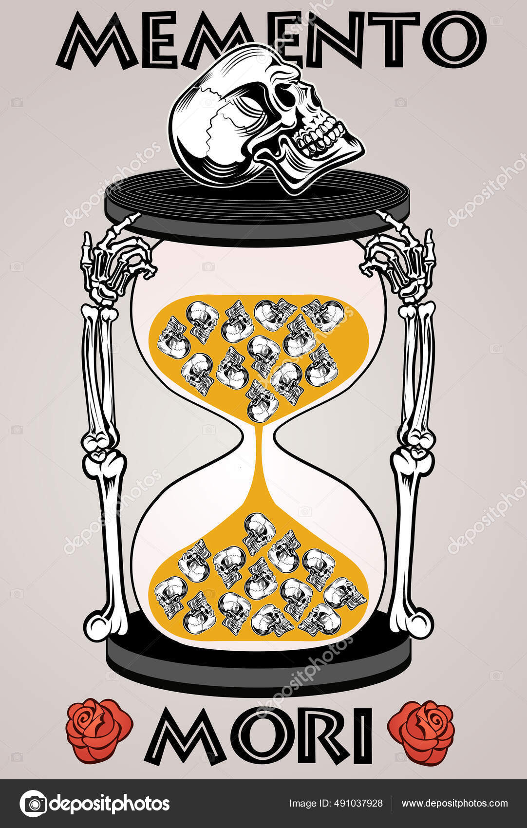 Illustration Memento Mori Stock Vector Image by ©eugeneharnam #491037928