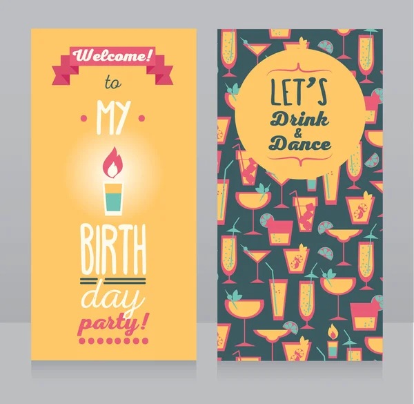 Invitation for birthday party Stock Vector Image by ©ghouliirina #70580247