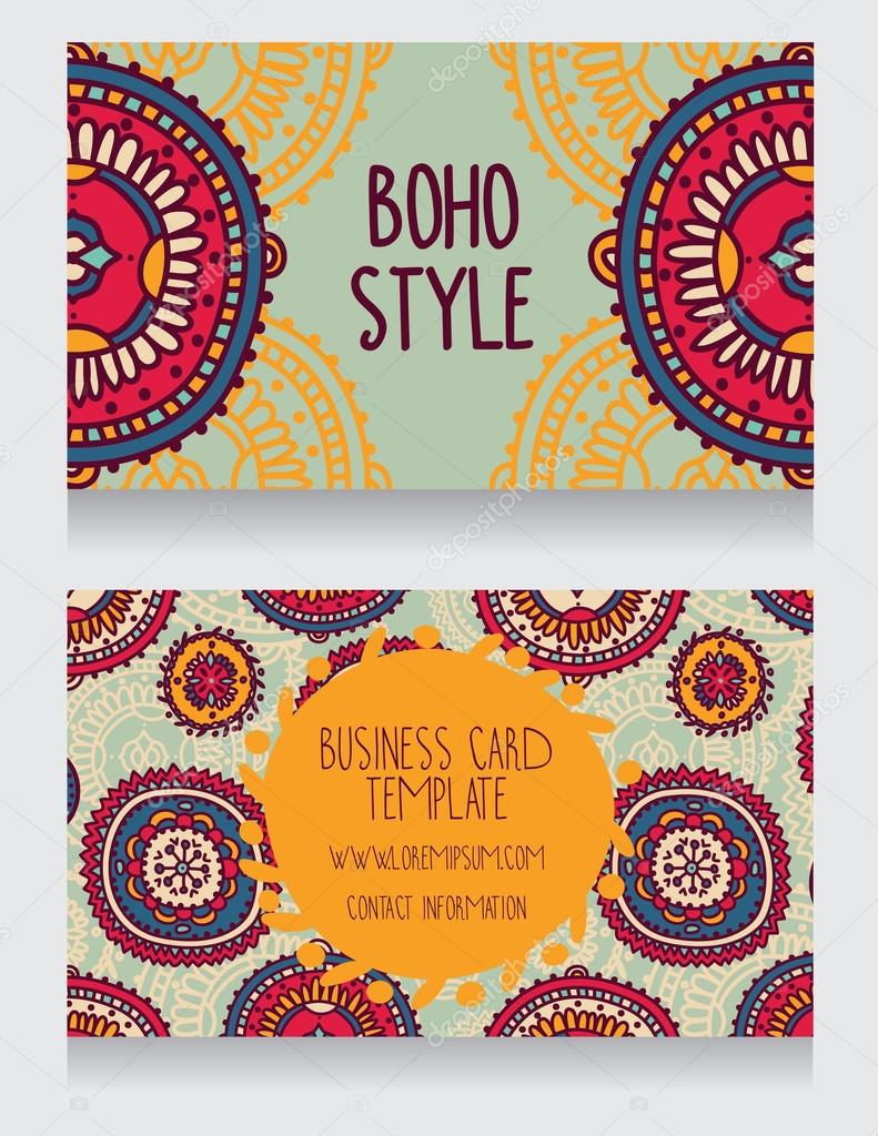 Two cards for boho style Stock Vector by ©ghouliirina 81437196