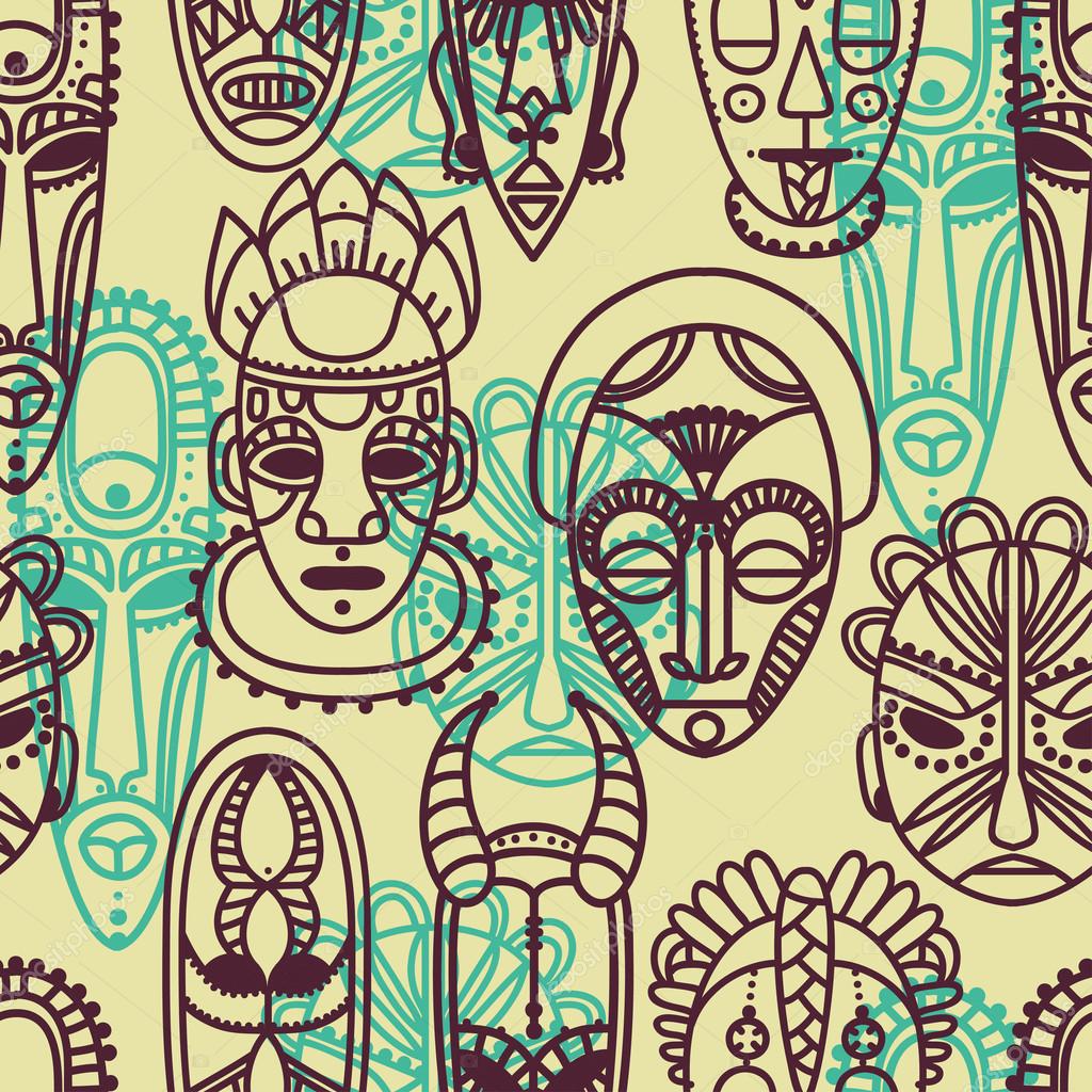African Masks Patterns