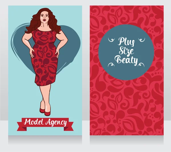Plus size girl Stock Vectors, Royalty Free Plus size girl Illustrations ...