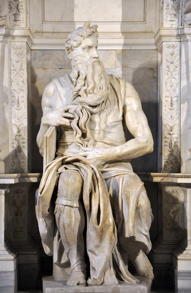 Statue of Moses by Michelangelo in the church of San Pietro in V ...