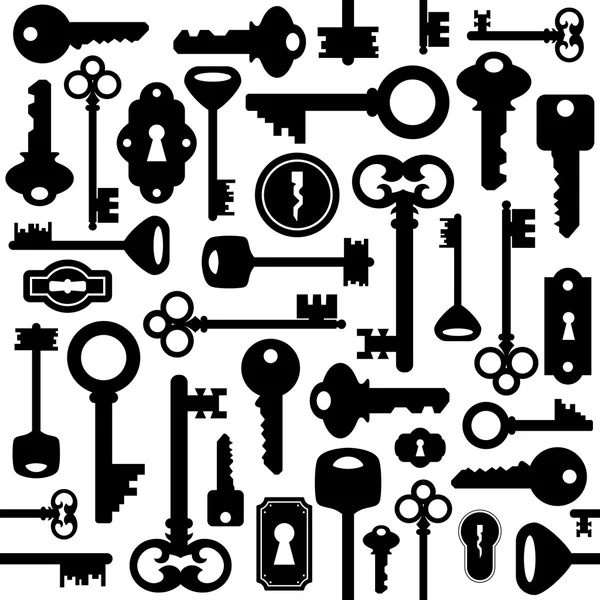 Keys and watch pattern Stock Vector Image by ©yaskii #6672889
