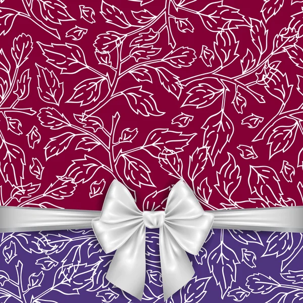 Vintage floral background with bow Stock Vector Image by ©DeryaCakirsoy ...