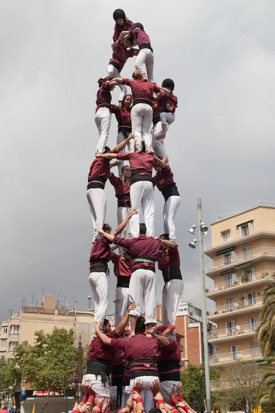 Catalan human pyramid – Stock Editorial Photo © santirf #10356205