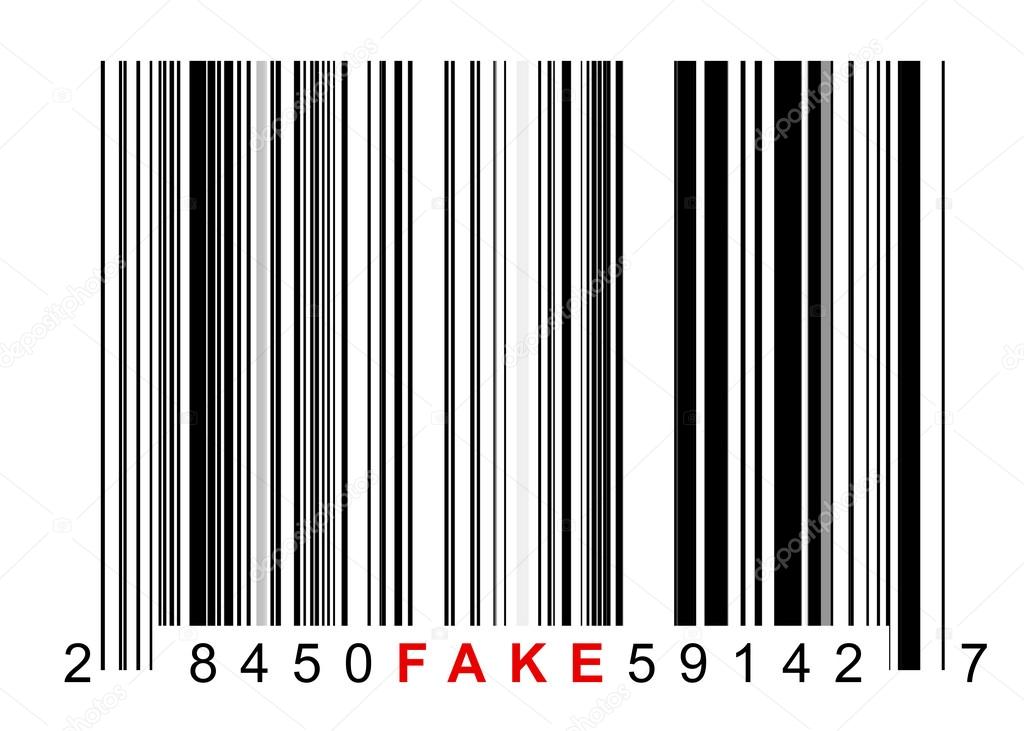 Barcode for fake — Stock Photo © Annotee #90643030