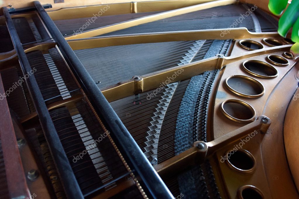 Inside an old piano — Stock Photo © ronyzmbow #59677985