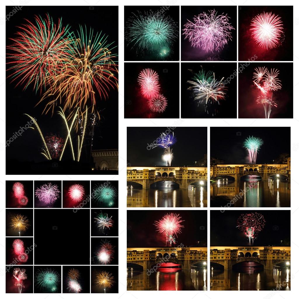 Fireworks collage — Stock Photo © Malgorzata_Kistryn #58512051