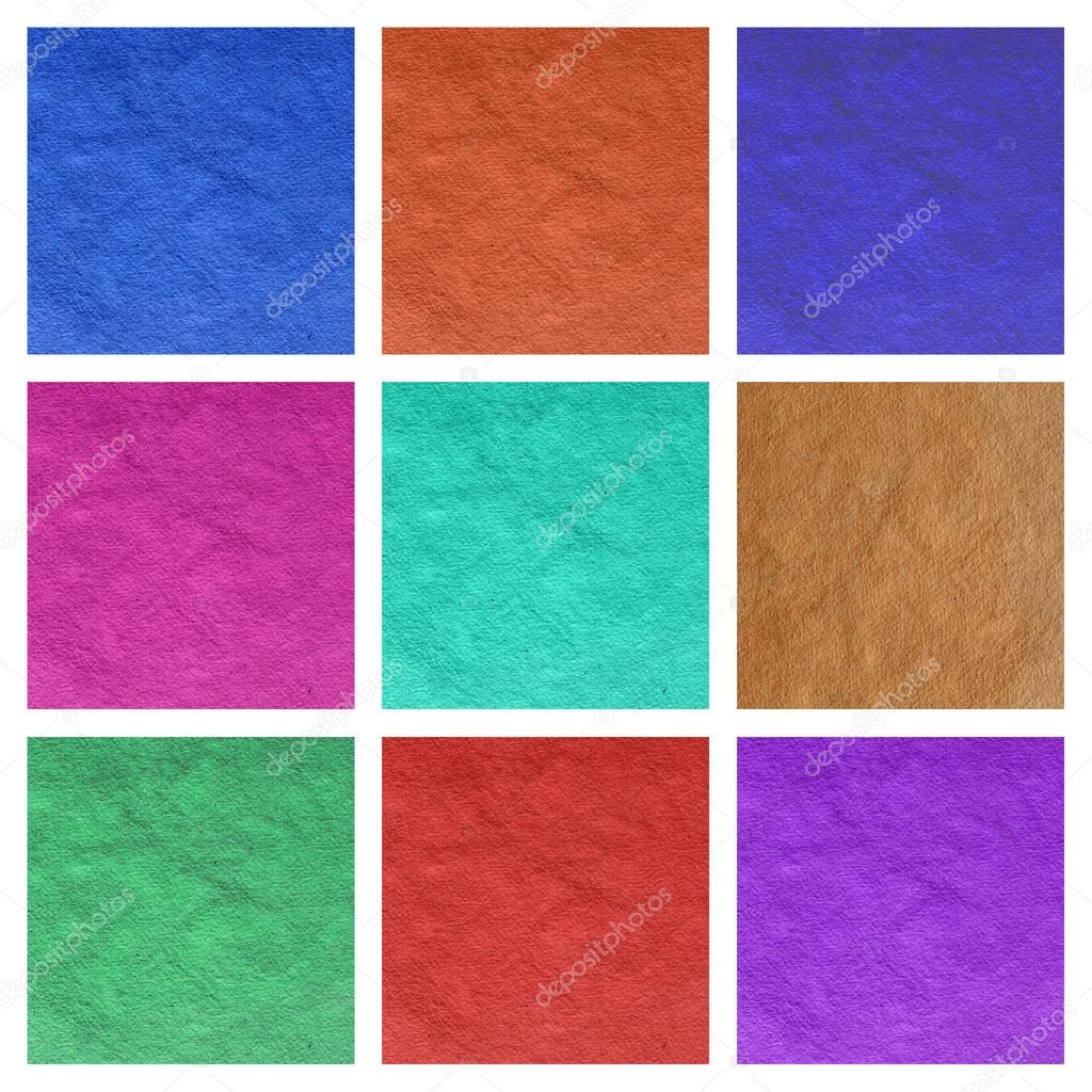 Collage de hojas de papel de color — Fotos de Stock © Malgorzata ...