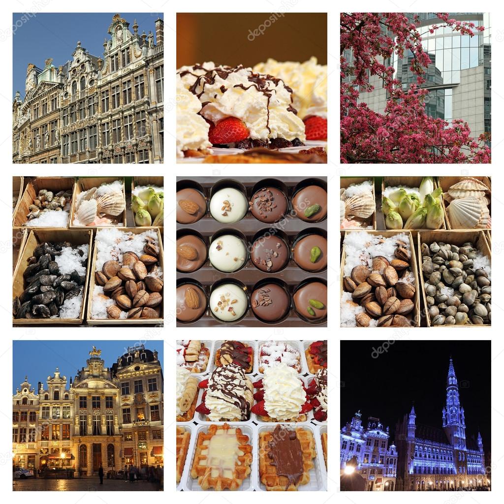 Brussels collage composition — Stock Photo © Malgorzata_Kistryn #81222426