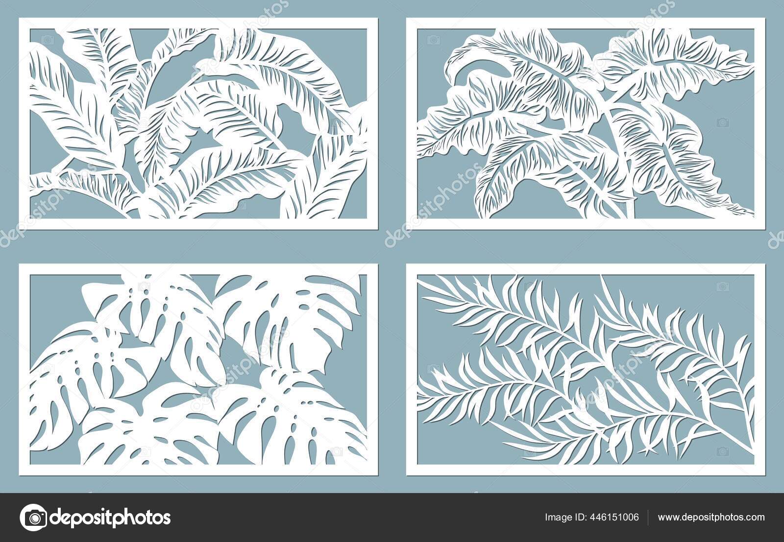 Palm Leaf Pattern Template