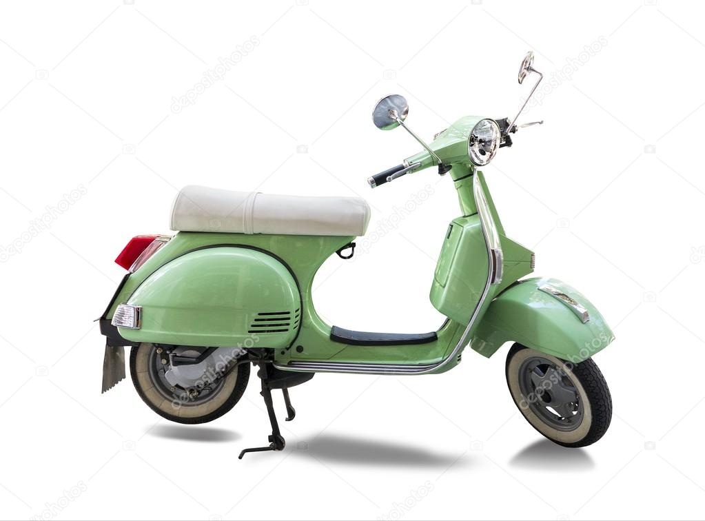 Green Vespa GTS 300 isolated on white – Stock Editorial Photo ...