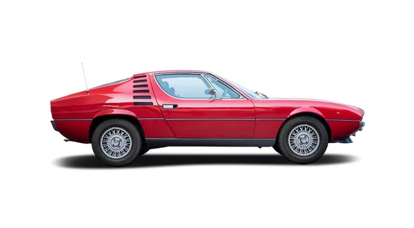 American Classic Muscle Car Side View Isolated White — Stock Editorial ...