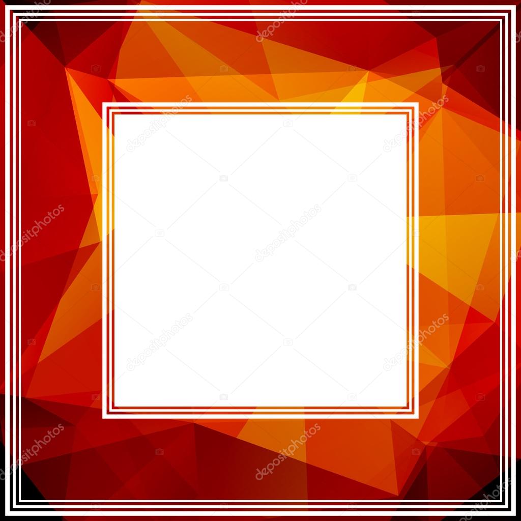 Bright polygonal border Stock Vector by ©tokhiti 102223996