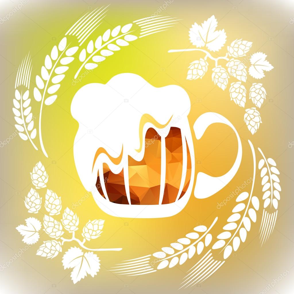 Beer with ear Stock Vector by ©tokhiti 104911176