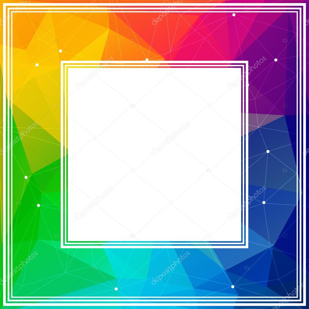 Abstract colored border — Stock Vector © tokhiti #108763634
