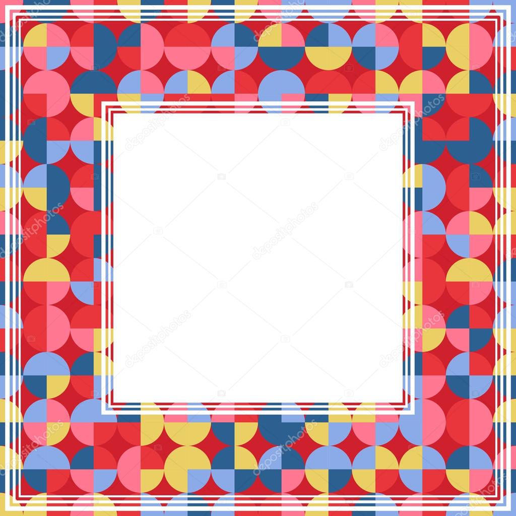 Red blue abstract border Stock Vector Image by ©tokhiti #109462386