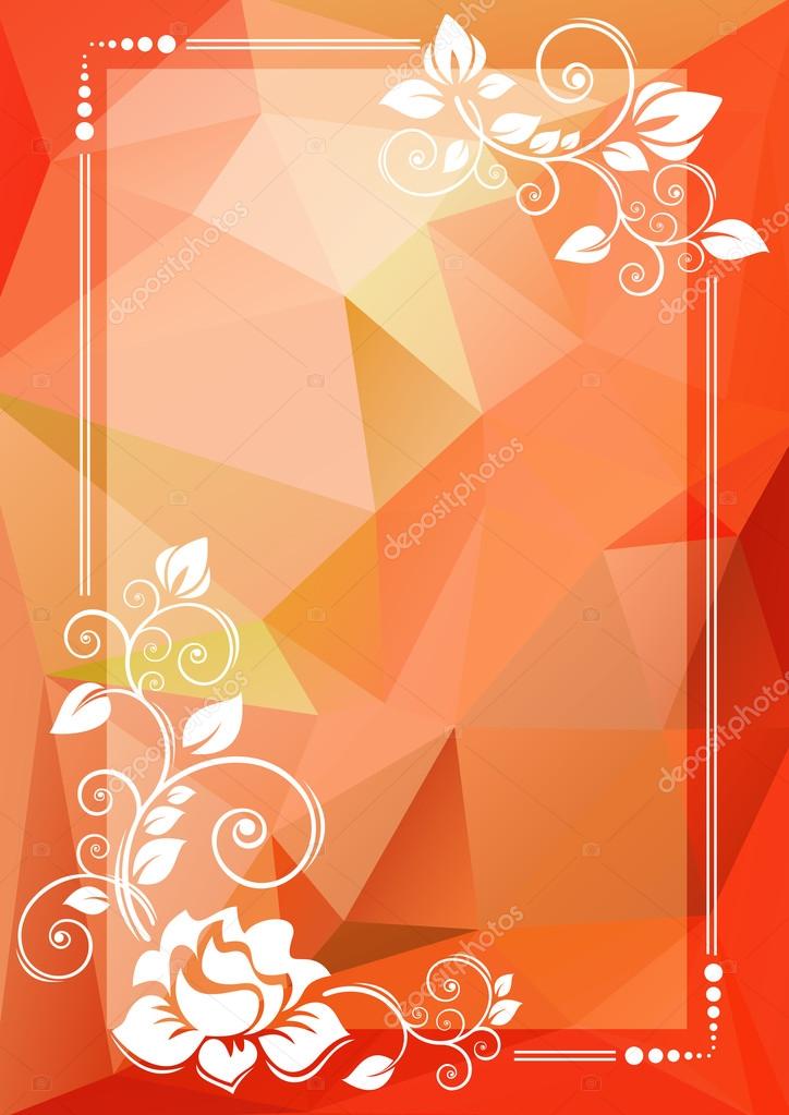 Scarlet floral border Stock Vector Image by ©tokhiti #114968562
