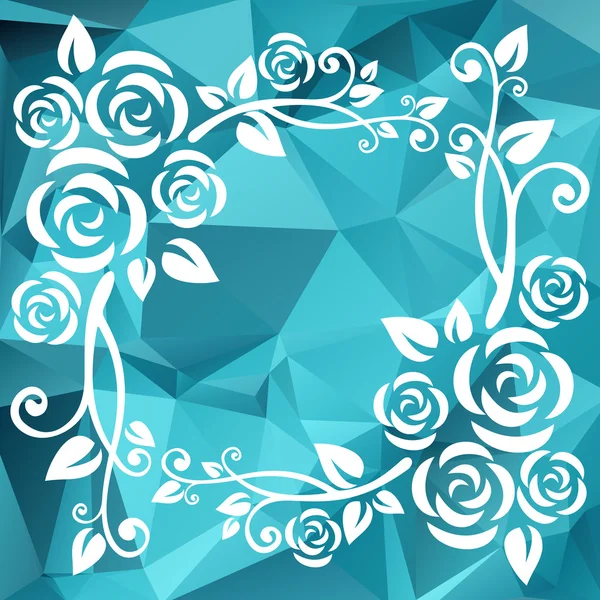 abstract blue border — Stock Vector © tokhiti #117888952